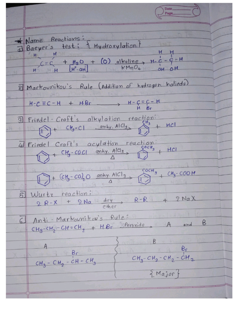 Name Reaction of OC12th | PDF