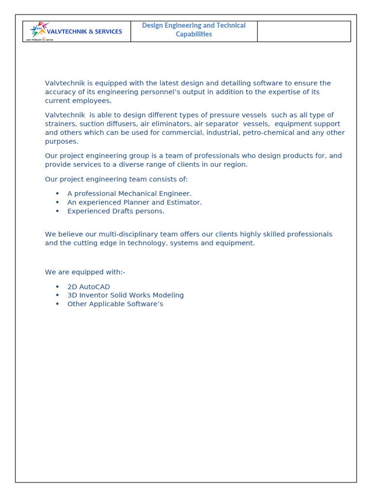 Design Capabilities | PDF