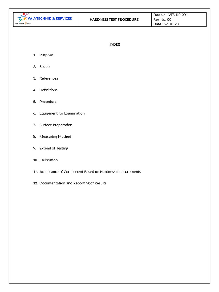 Hardness Testing Procedure for Welds | PDF | Hardness | Welding