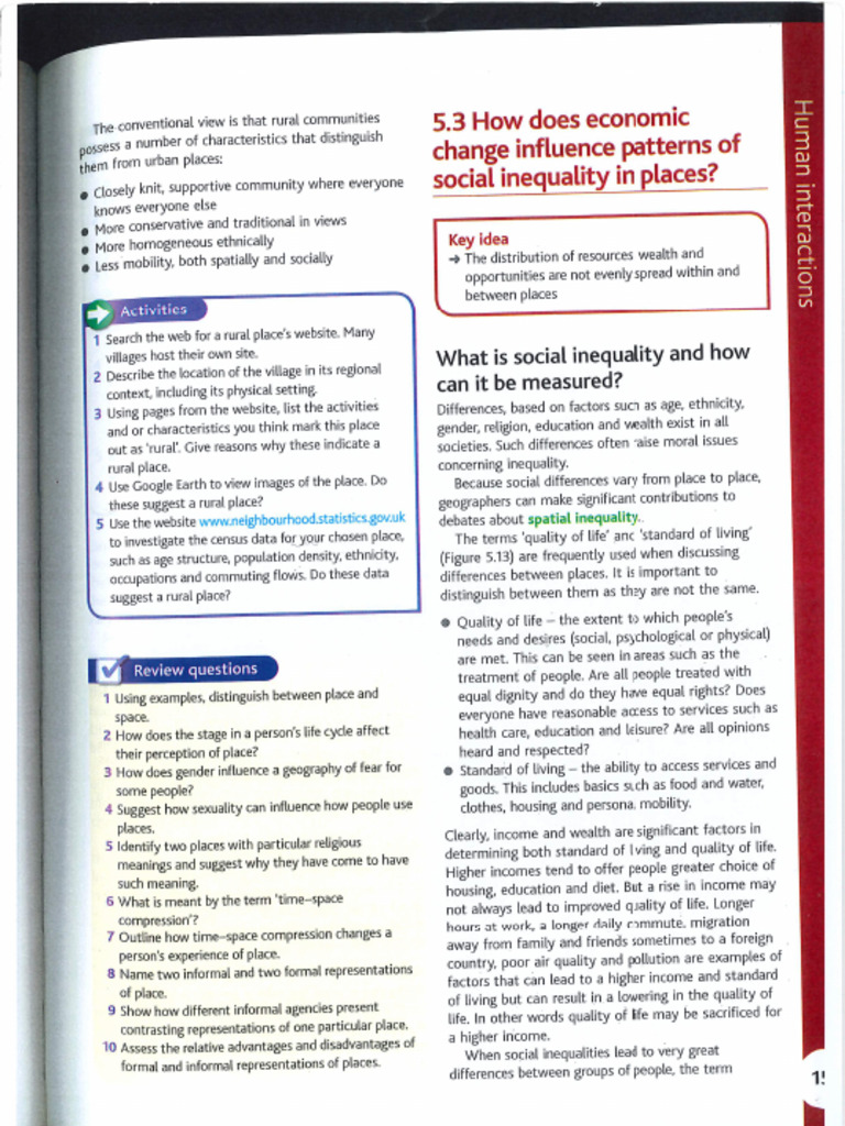 Economic Change and Social Inequality | PDF