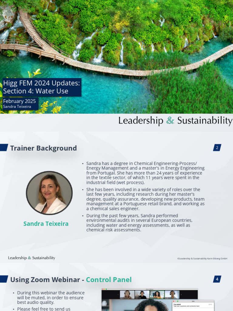 Higg FEM 2024 - Section 4 | PDF | Water | Fresh Water