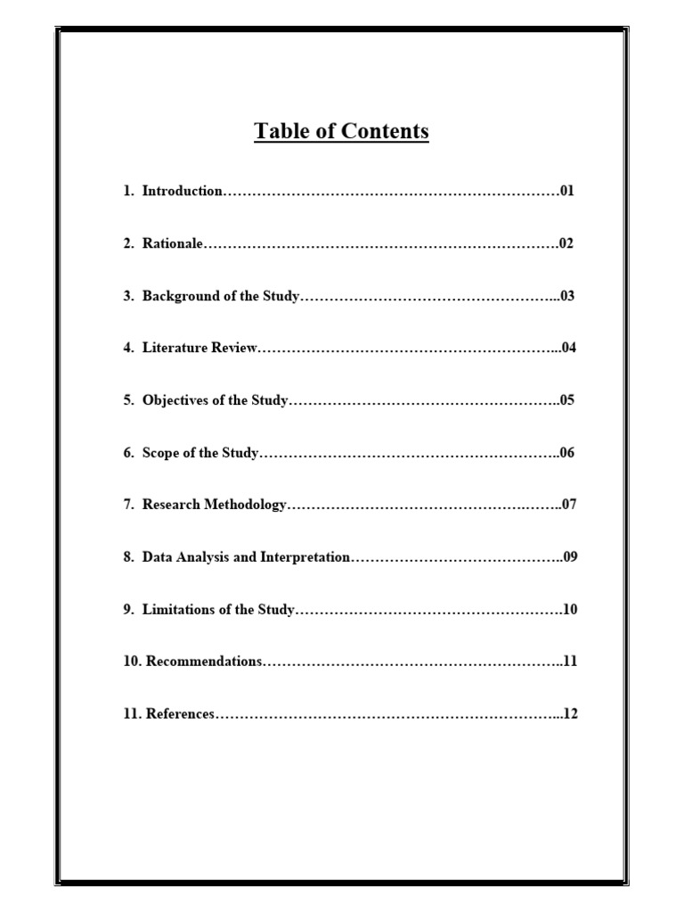 MBA Synopsis - Topic Without 4 Pages | PDF | Working Capital | Methodology