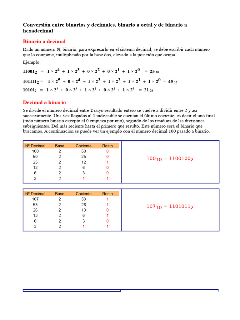 02 Conversiones | PDF | Matemáticas | Números