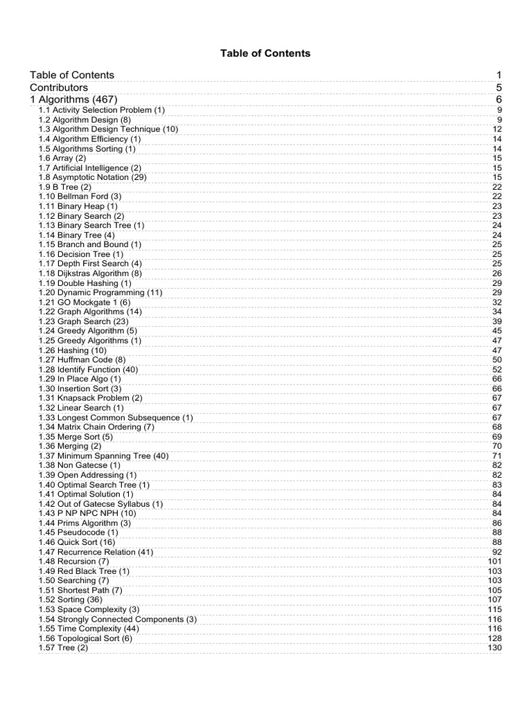 GATE DA PYQ: CSE Algorithms Guide | PDF | Time Complexity | Linear Map