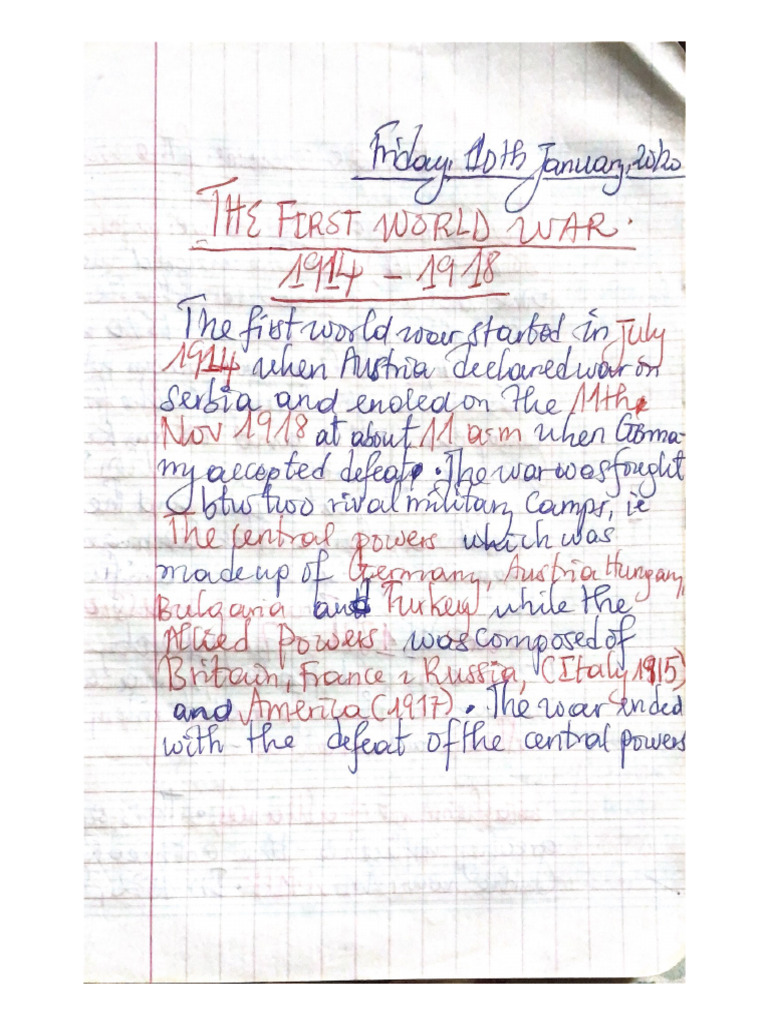 WW1 | PDF