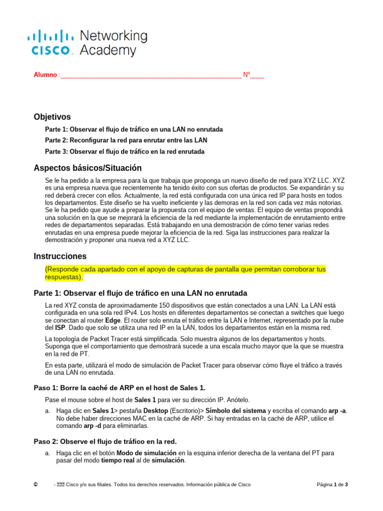 Flujo de tráfico en red enrutada | PDF | Enrutador (Computación ...