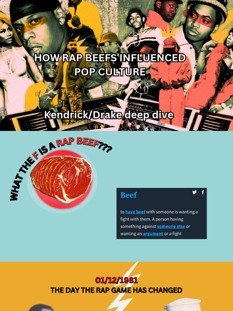 How Rap Beefs Influenced Pop Cilture Kendrickdrake Deep Dive - Compressed | PDF
