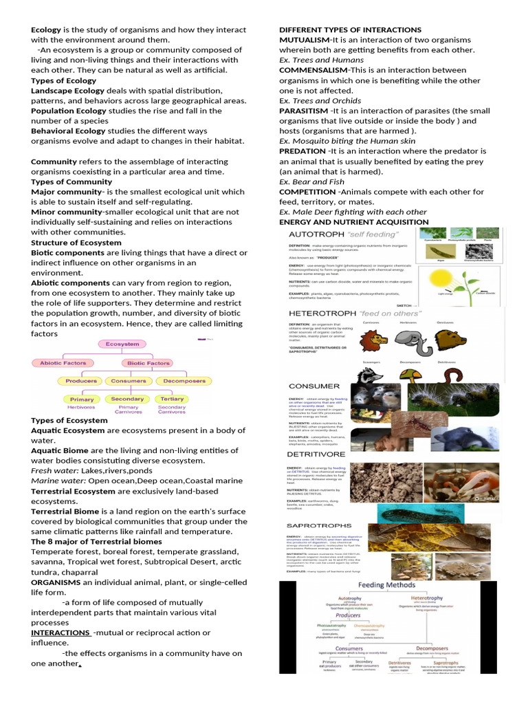 midterm environmental science | PDF | Ecosystem | Ecology