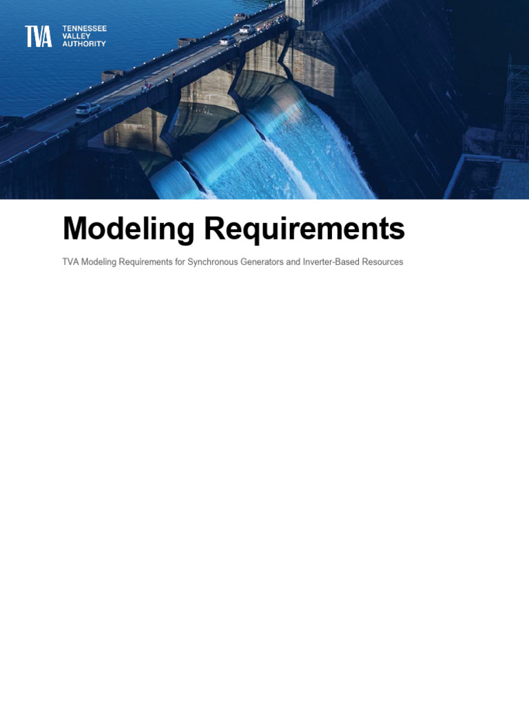 TVA Modeling Requirements for Generators | PDF | Electrical Impedance ...