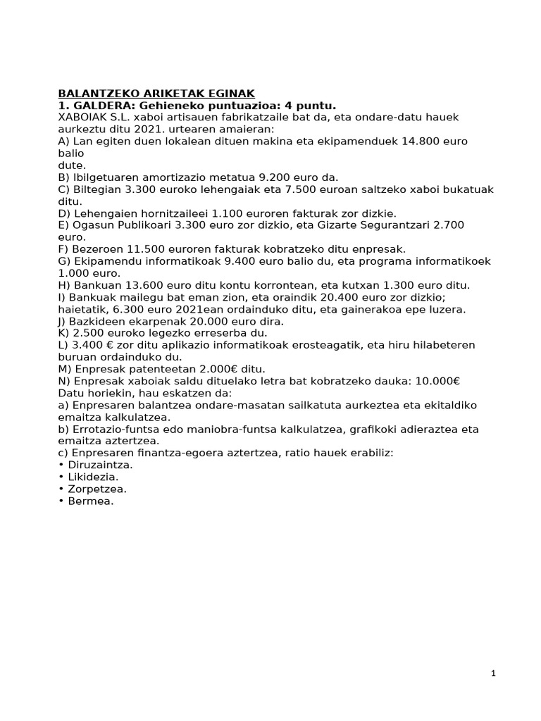 Ariketak Balant Eginak24-25 2 | PDF