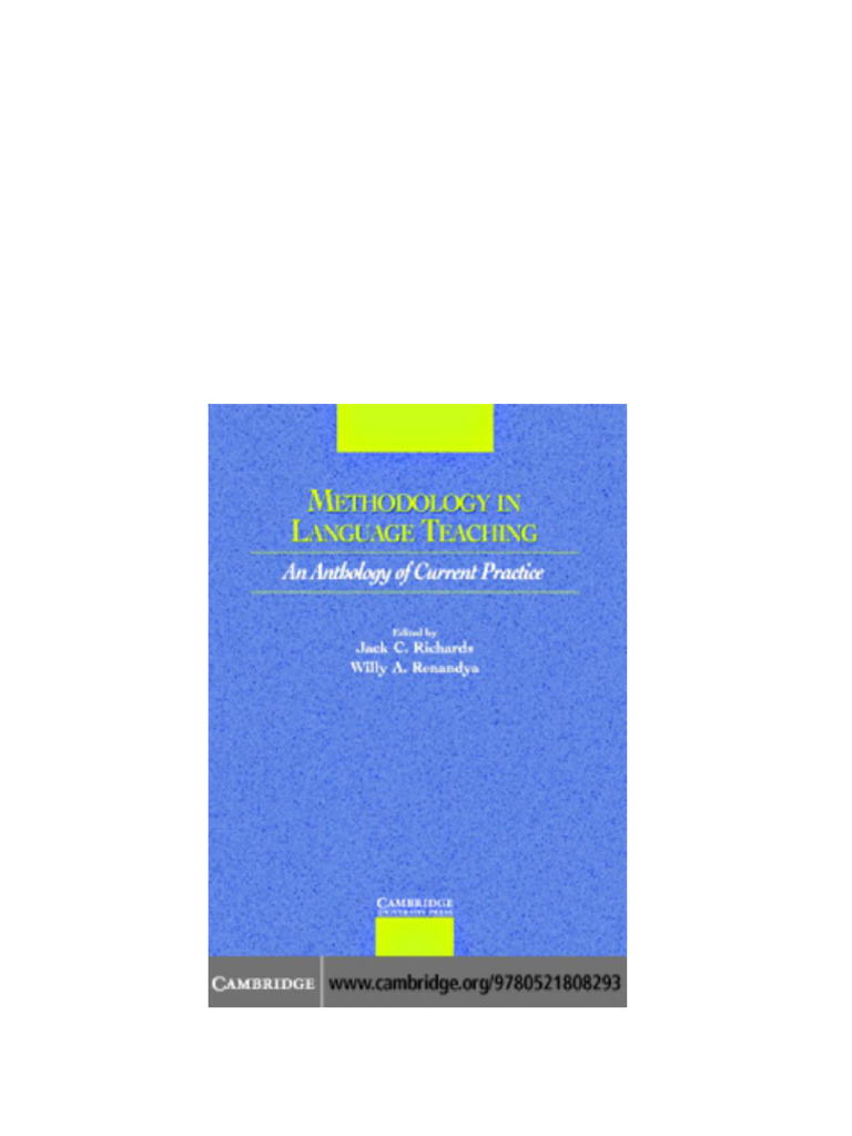 Methodology in Language Teaching An Anthology of Current Practice ...