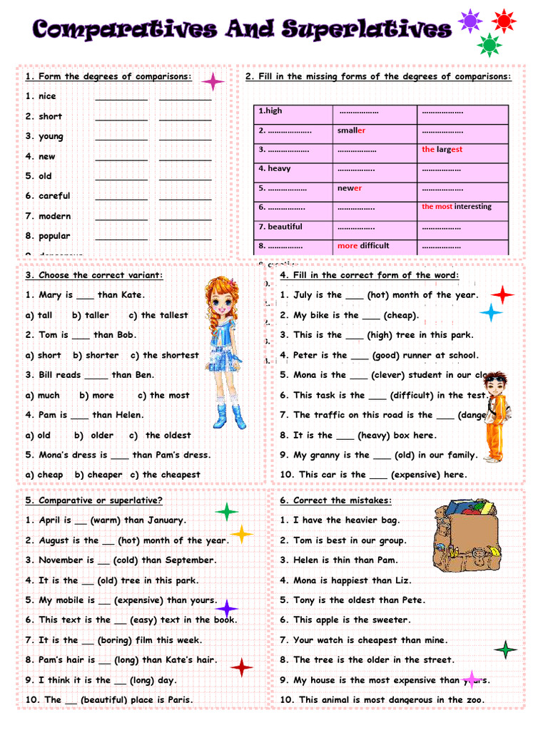 Comparative and Superlative - REVISION 02 | PDF
