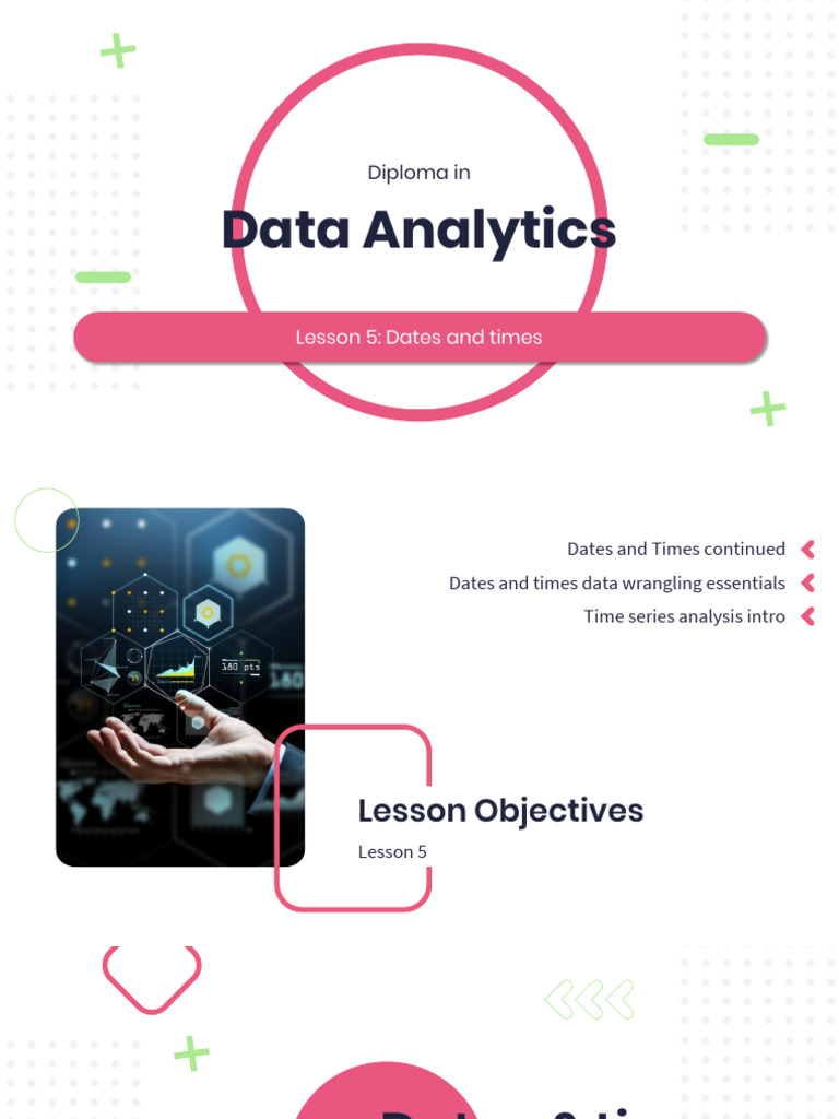 Data Analytics Lesson 13 Slides | PDF | Time Series | Multivariate Statistics