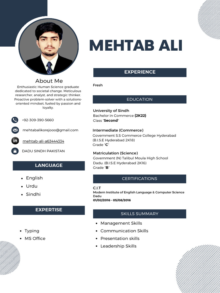 Mehtab Ali Resume-2 | PDF