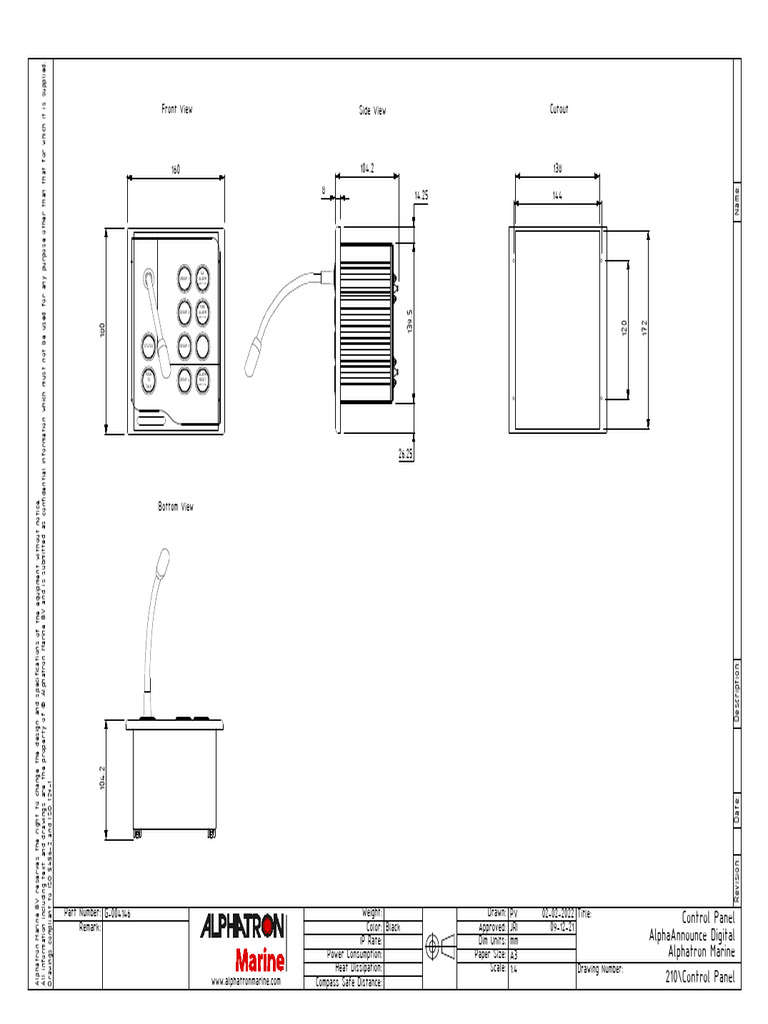 AlphaAnnounce Digital Control Panel | PDF | Manufactured Goods | Equipment