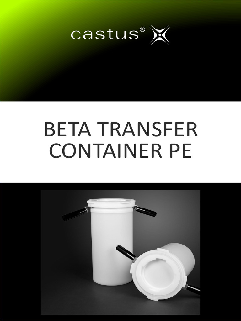 Beta Transfer Container Specifications | PDF | Mechanical Engineering ...