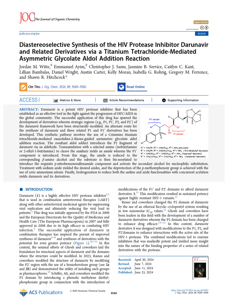 witte-et-al-2024-diastereoselective-synthesis-of-the-hiv-protease ...