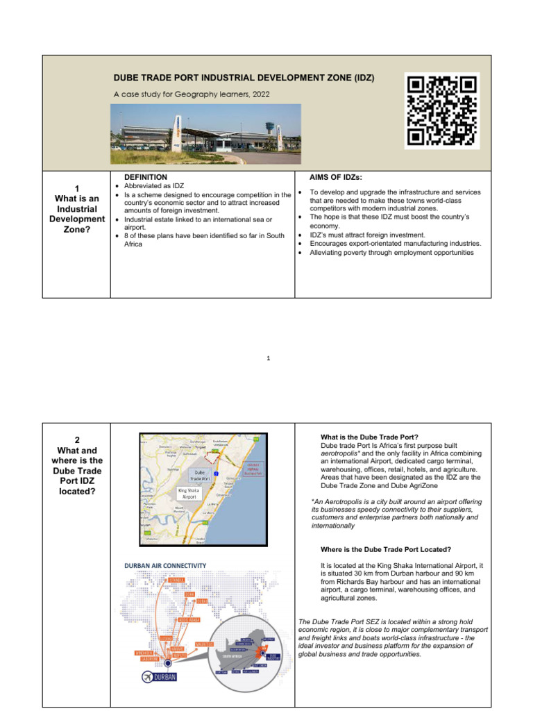 Dube Trade Port Idz 2022 | PDF | Port | Economies