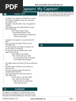 O Me! O Life! (Poem Line by Line Explanation and Summary) | PDF ...
