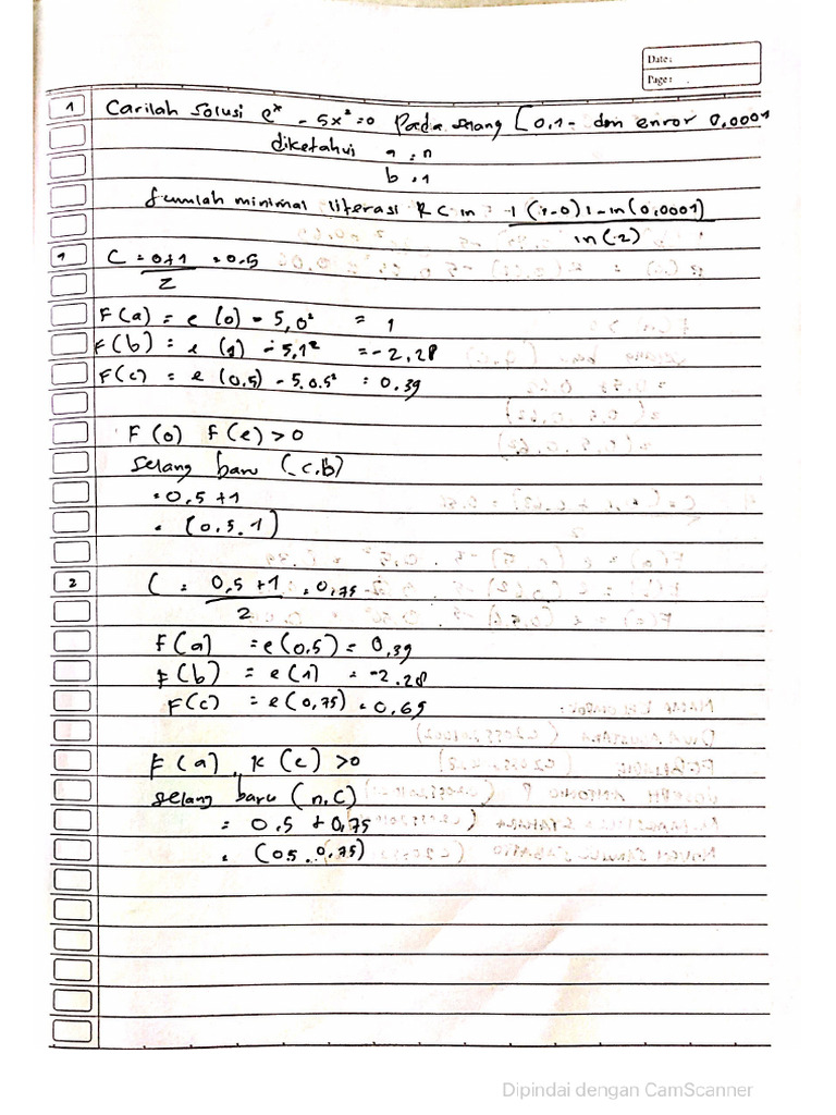 Tugas 2 Metode Numerik Pdf