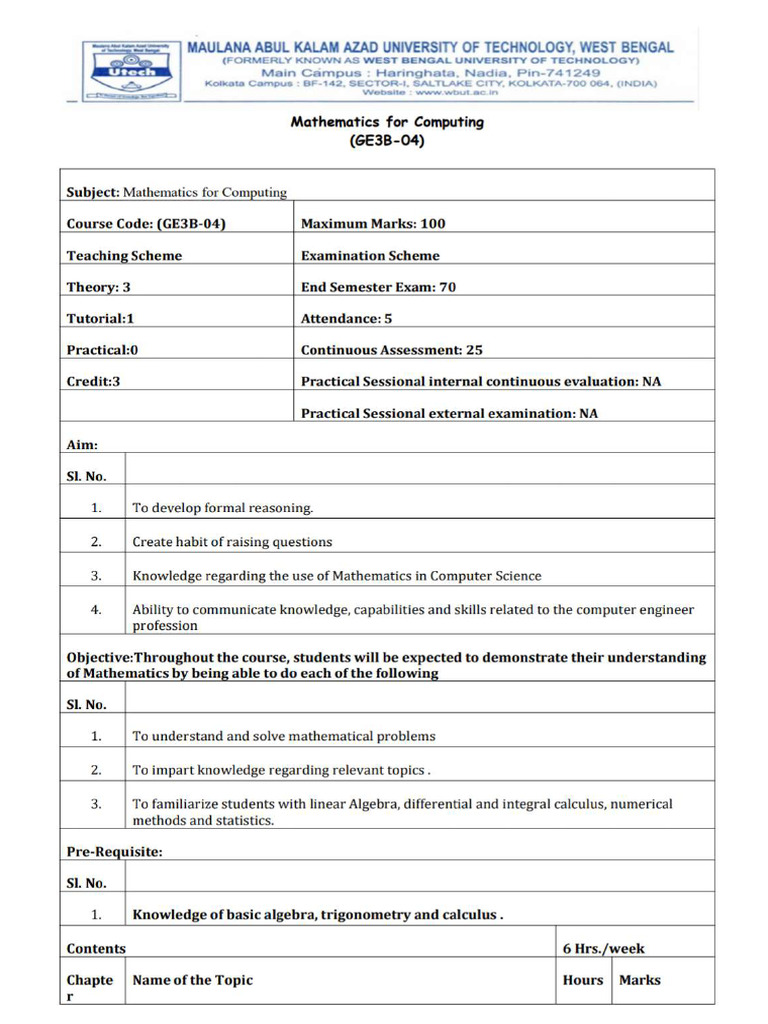Mathematics For Computing | PDF