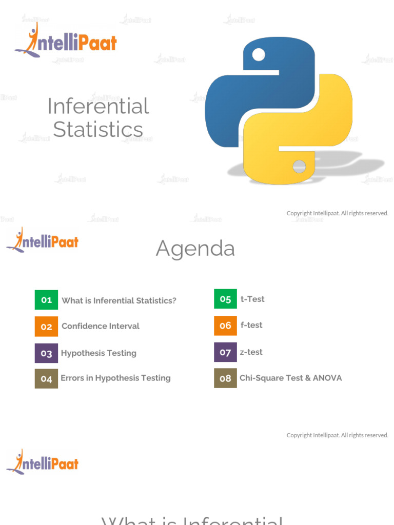 Inferential Statistics Final | PDF | Student's T Test | F Test