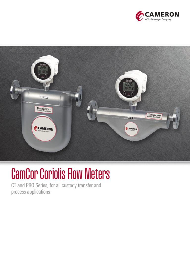 camcor-coriolis-flow-meters-brochure | PDF | Flow Measurement | Liquids