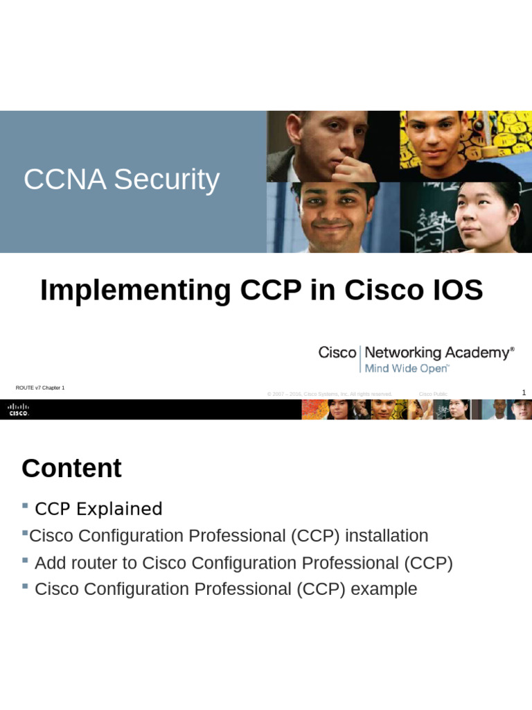 CCNA Security4 - Implementing Cisco Configuration Professional | PDF | Router (Computing ...