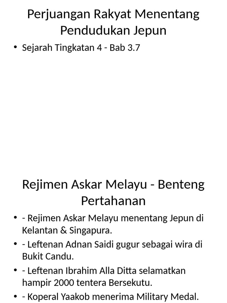 Perjuangan Rakyat Jepun Bab 3 7 | PDF