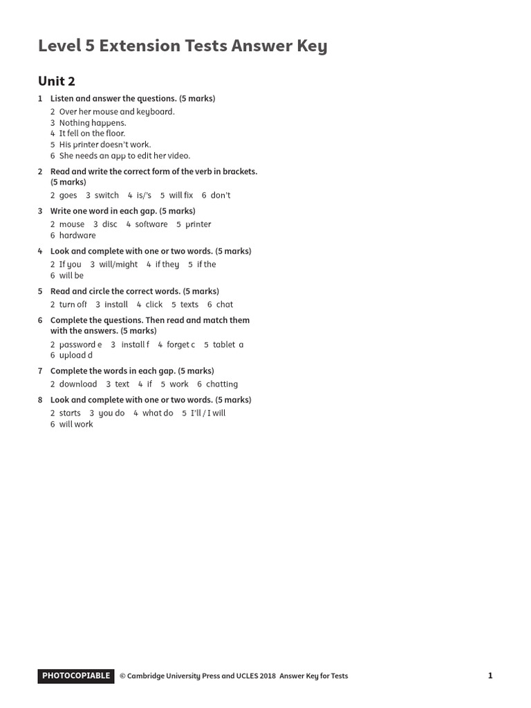 PEC L5 Unit 2 - Extension - AK | PDF