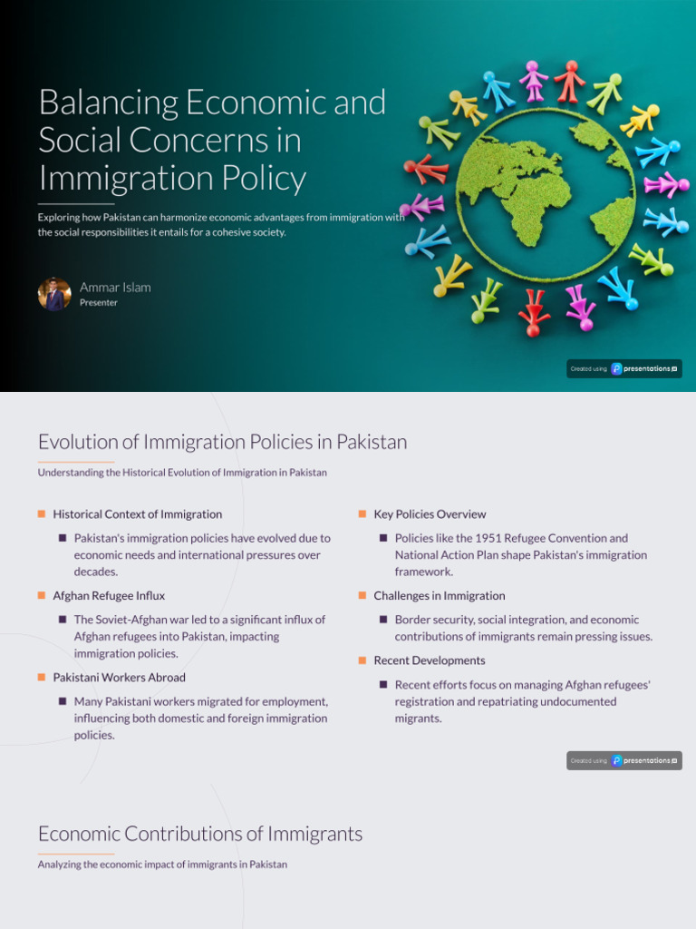 Balancing Economic and Social Concerns in Immigration Policy | PDF