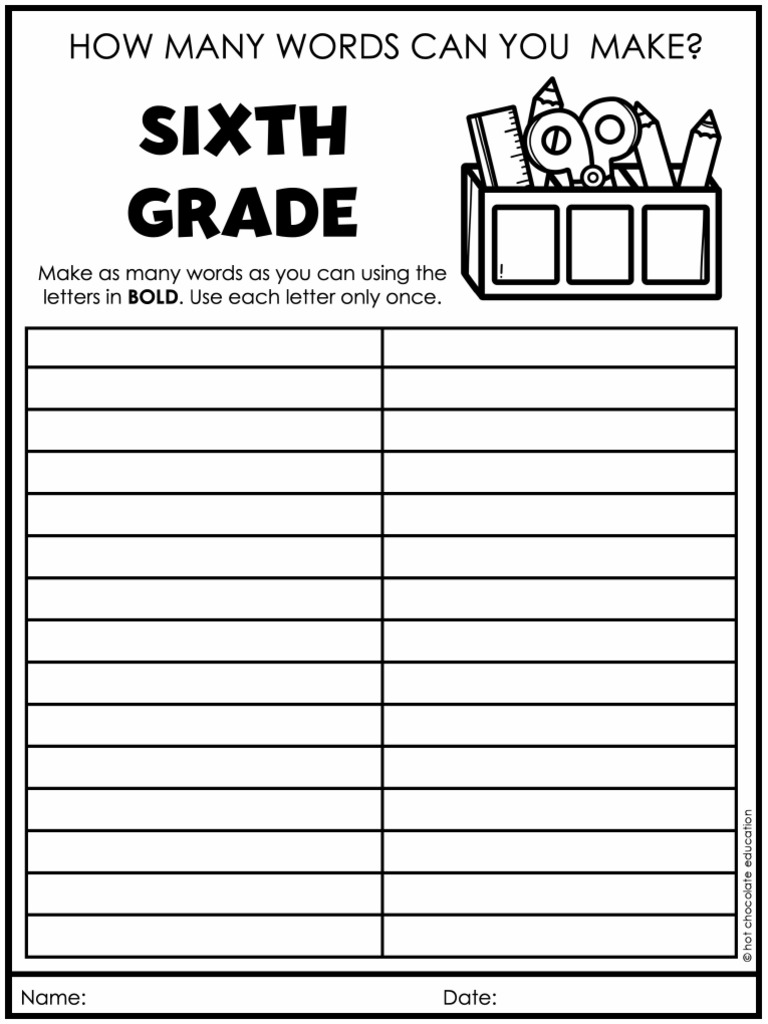 ACTIVITY - How Many Words Can You Make | PDF