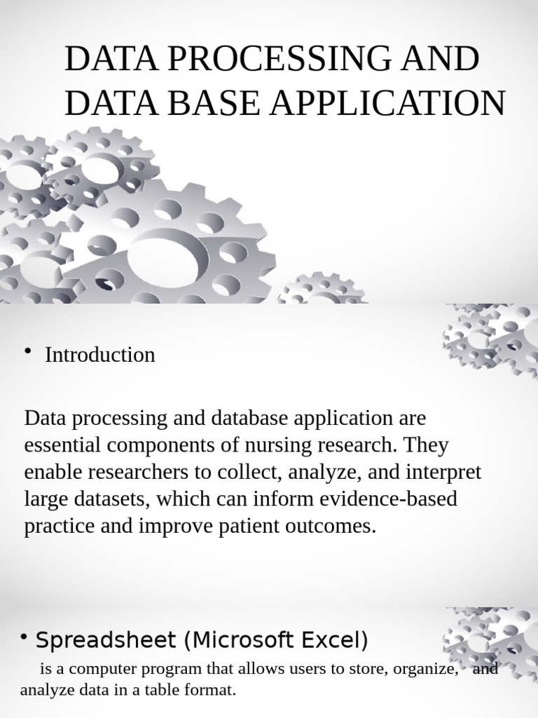 Data Processing and Data Base Application 065749 | PDF | Sas (Software ...