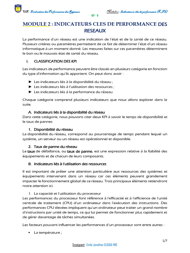 Module 2 - Epr | PDF | Latence (Mécanique) | Informatique