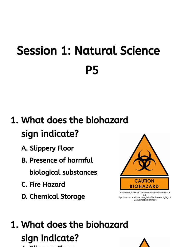 Session-1 Natural-Science P5 | PDF | Machines | Toxicity