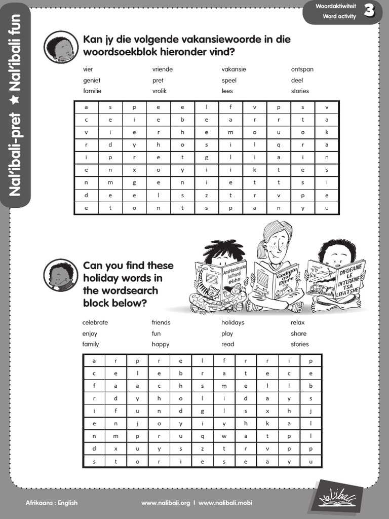 Word-Activity 3 Afr-Eng | PDF