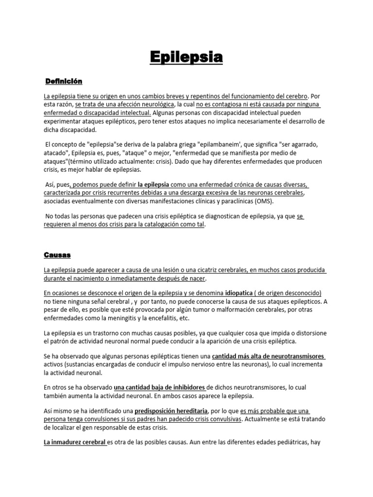 Epilepsia | PDF | Epilepsia | Medicina