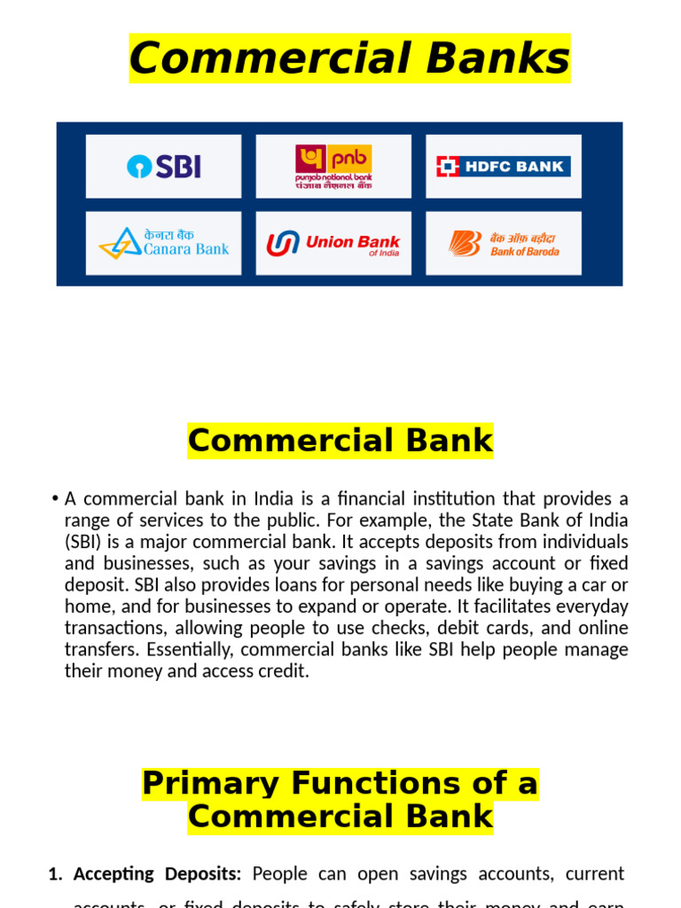 Commercial Banks & Non-Banking Financial Companies (NBFCS) | PDF ...