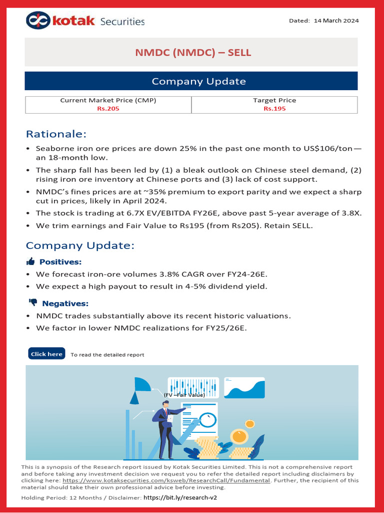 106922_1_NMDC - One Pager_Update_March2024 | PDF