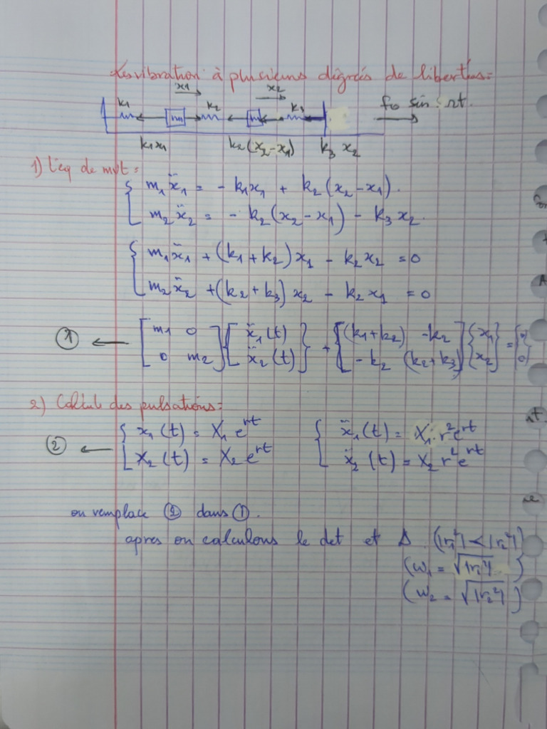 Résumés Dynamique Des Structures | PDF