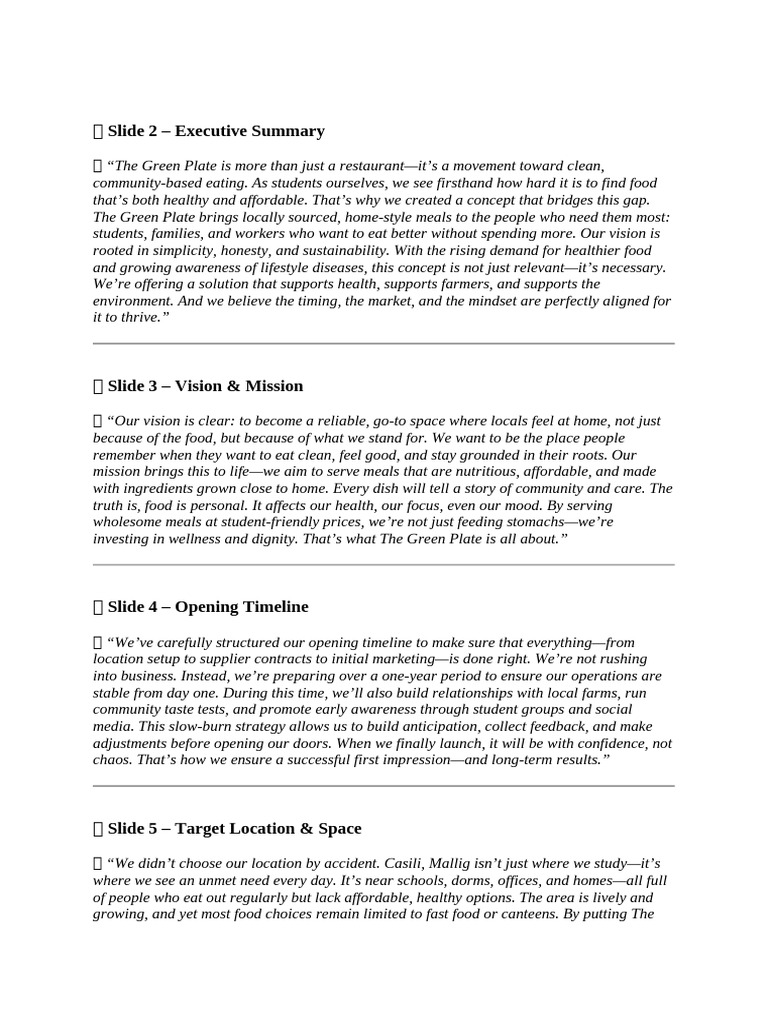 Explanation Per Slides (Optional To Memorize) | PDF | Brand | Menu