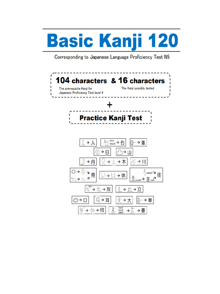 Basic Kanji | PDF