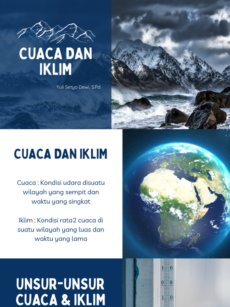 Unsur Cuaca dan Iklim: Penjelasan Lengkap | PDF
