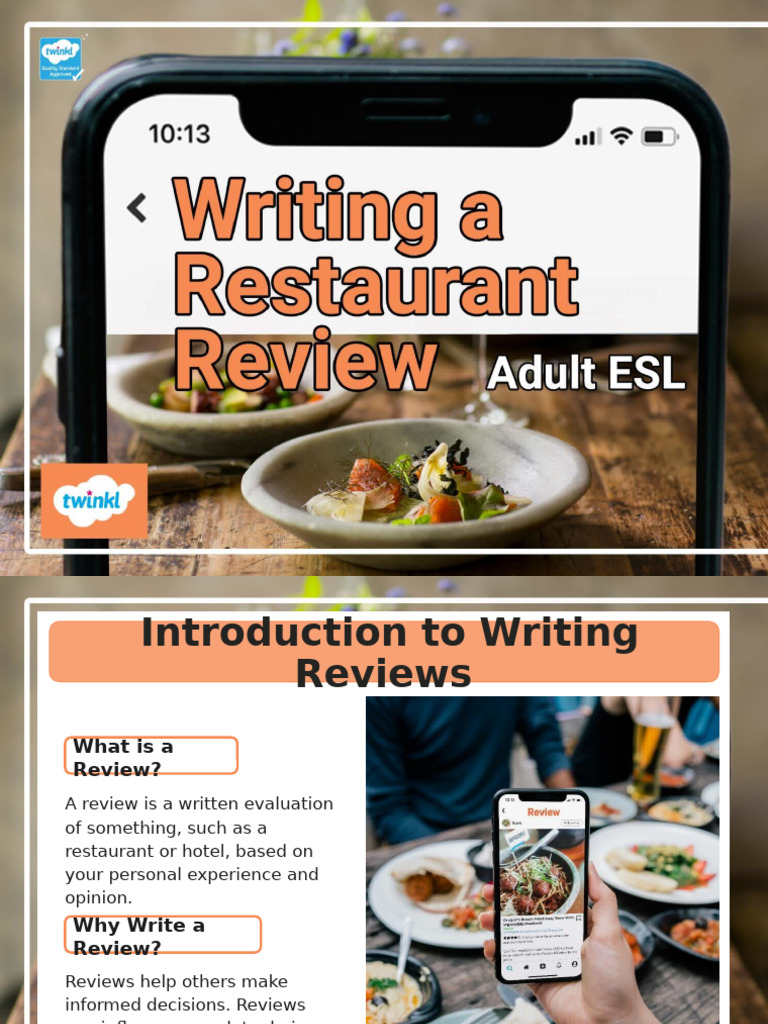 Writing Effective Restaurant Reviews | PDF | Pasta | Salad