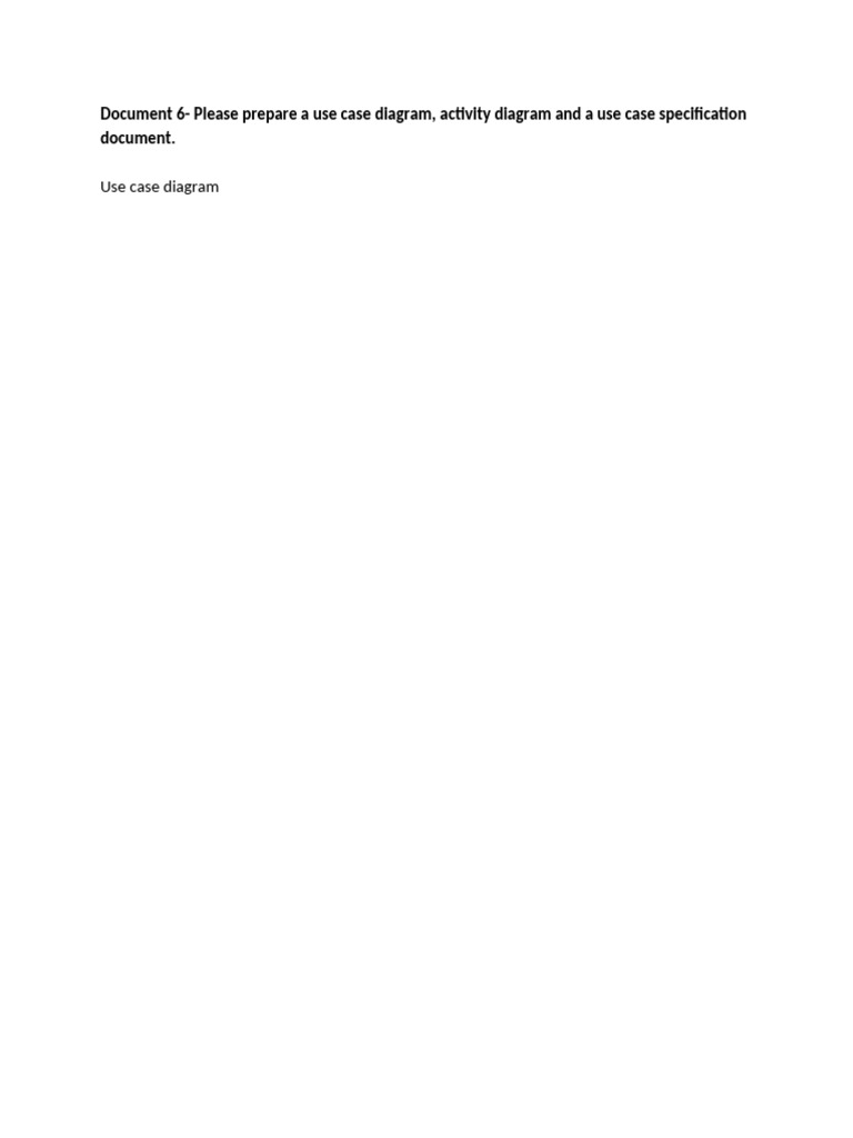 Use Case Diagrams and Specifications Guide | PDF | Software Testing ...