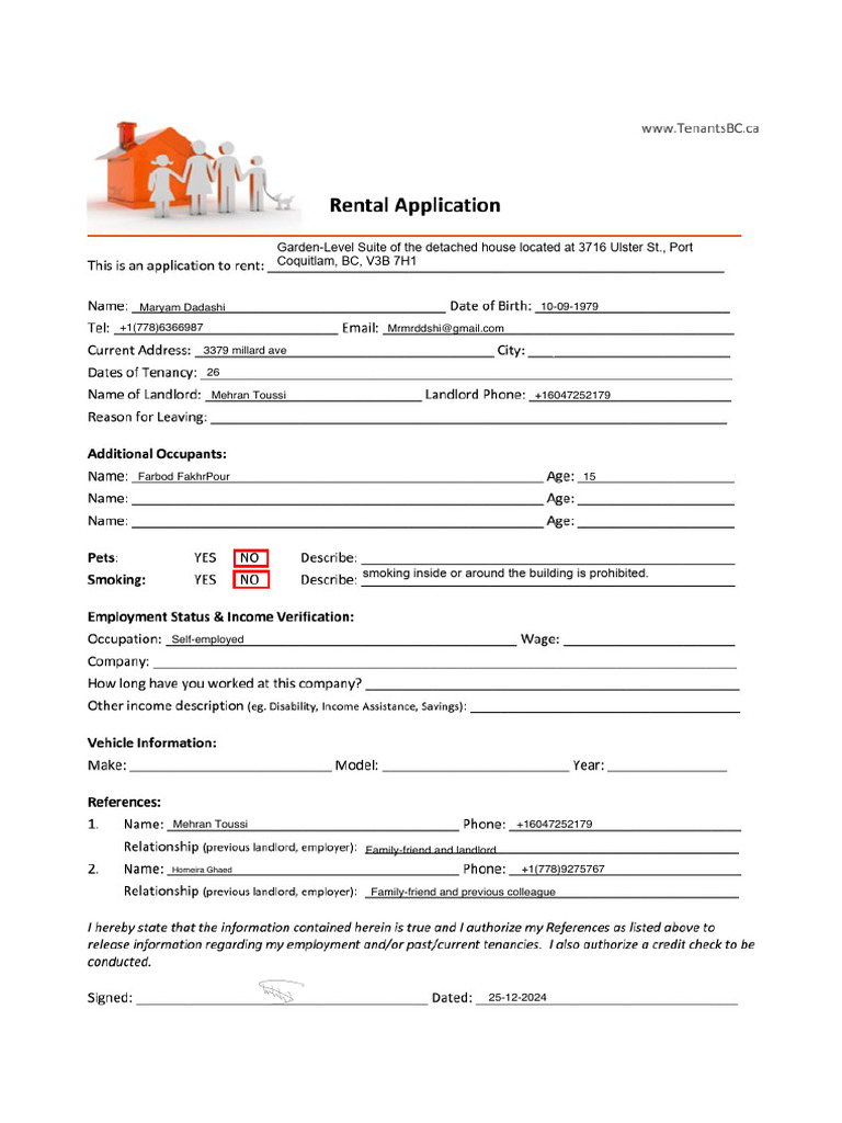 Application Form Nemesis | PDF