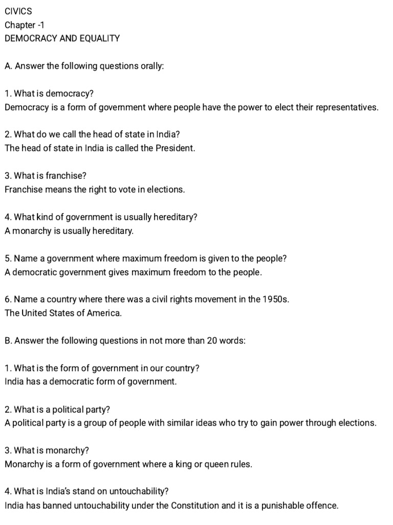 Democracy and Equality in India | PDF | Social Equality | Democracy