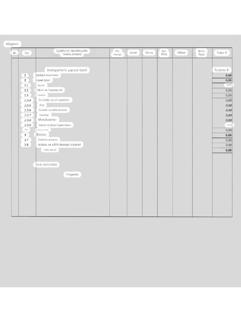Boş Arazi Hesaplaması | PDF