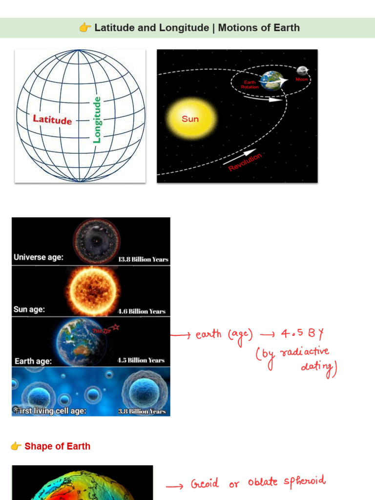 Earth’s Motion and Geographic Coordinates | PDF