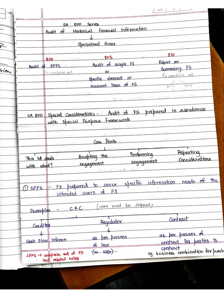 SA800 Series Handwritten Notes | PDF